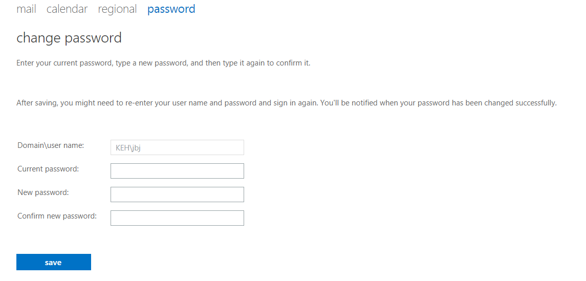 How to change the password for your outlook mail account – KNUD E ...